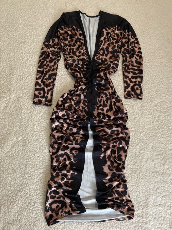 Dresses | Cheetah Print Bodycon Maxi Dress | Poshmark